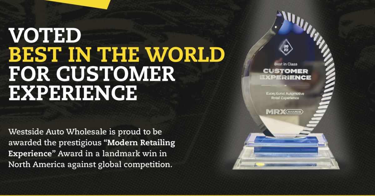 Westside Auto Wholesale Wins Prestigious… | Westside Auto
